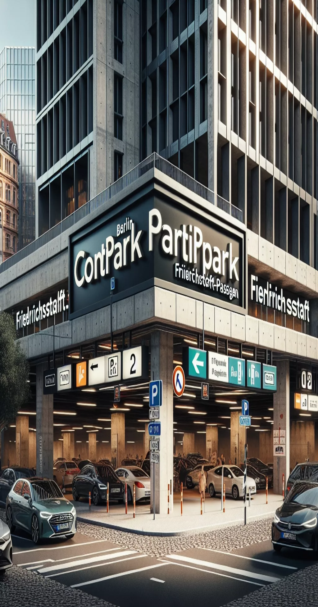 Contipark Tiefgarage Friedrichsstadt-Passagen ⇒ Parken im Herzen von Berlin