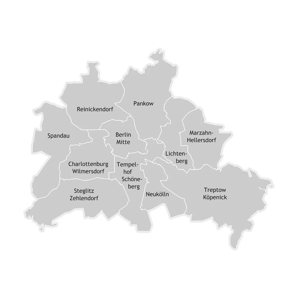 Berliner Bezirke ⇒ Alle Bezirke im Überblick & Infos